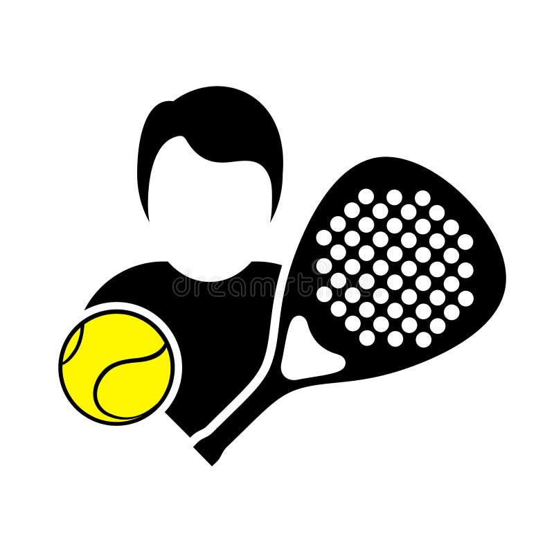 Diseño Del Logotipo De Padel Sport Moderno Ilustración del Vector ...