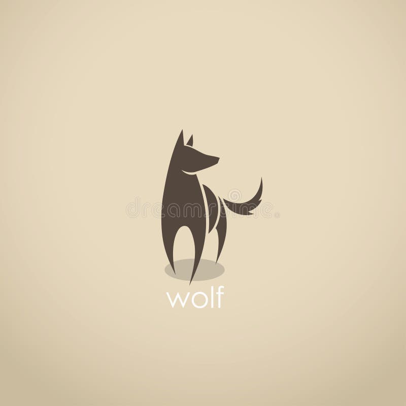 Símbolo Del Lobo - Ejemplo Del Vector Ilustración del Vector ...