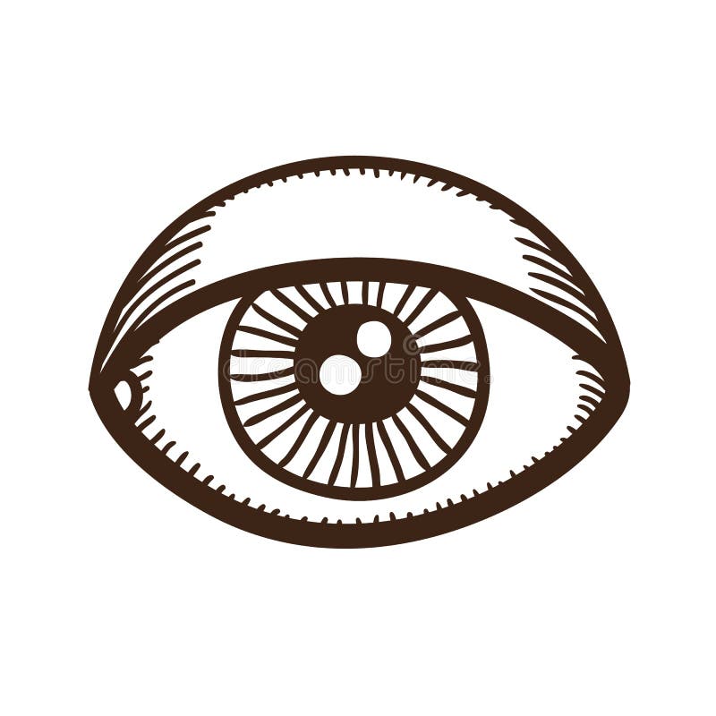 Símbolo del ojo. ilustración del vector. Ilustración de forma - 38445940