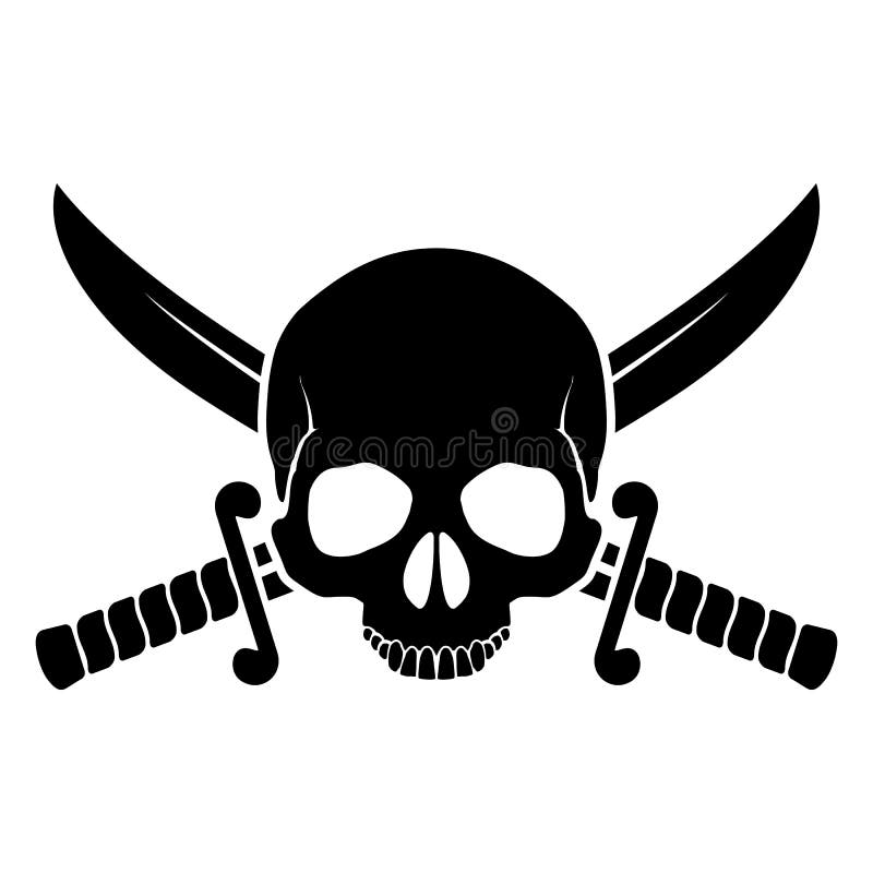 Símbolo del pirata ilustración del vector. Ilustración de rollo - 38152437