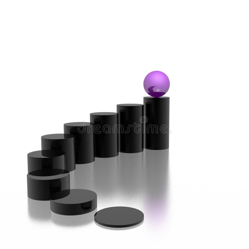 Símbolo del progreso stock de ilustración. Ilustración de icono - 9578128