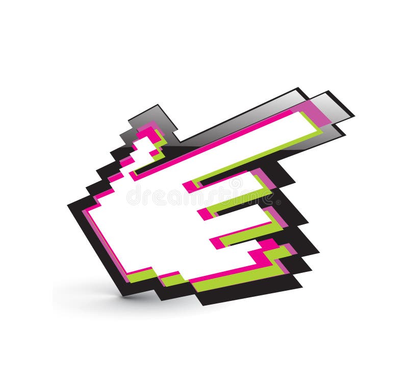 Símbolo del ratón ilustración del vector. Ilustración de cursor - 11166250