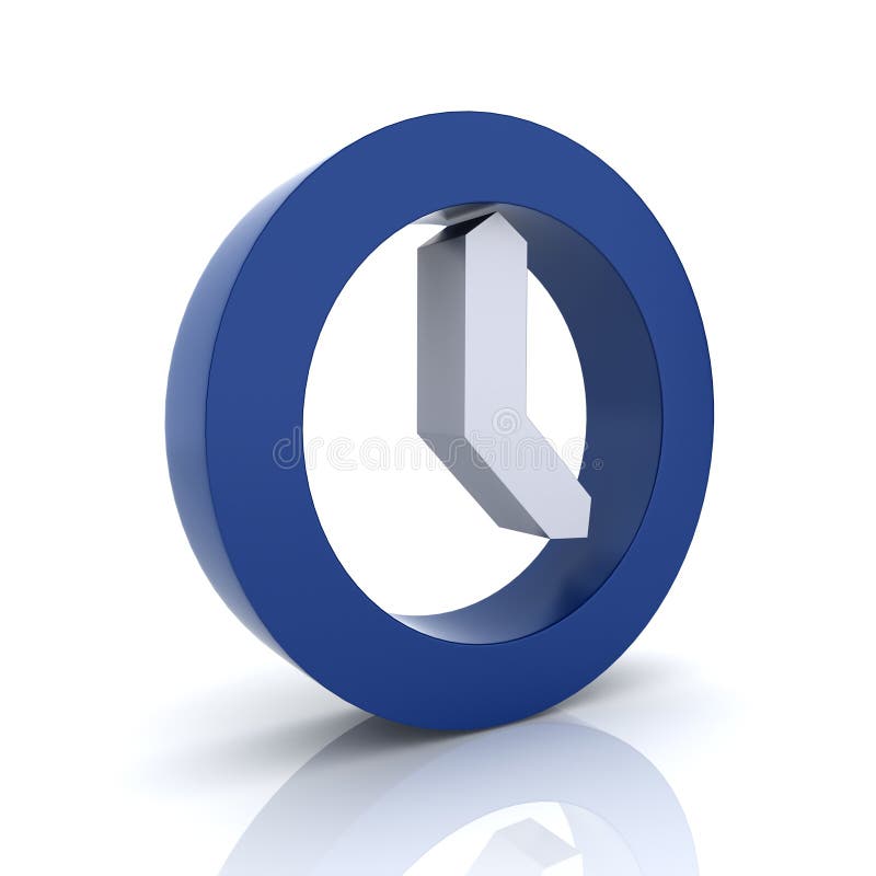 Símbolo del reloj stock de ilustración. Ilustración de indicador - 19253824