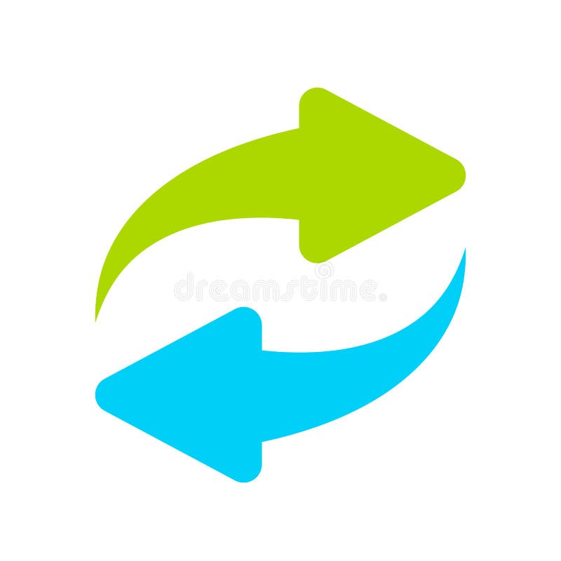 Símbolo Del Vector De La Recarga Ilustración del Vector - Ilustración ...