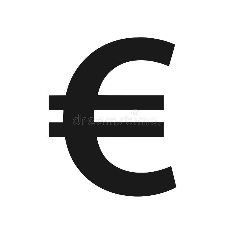 Símbolo Do Euro Isolado - Png Imagem de Stock - Ilustração de isolado ...