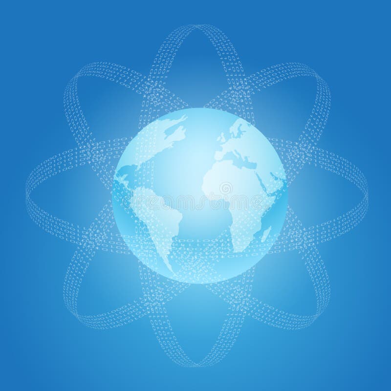 Símbolo Da Internet E Do Mundo Ilustração do Vetor - Ilustração de ...