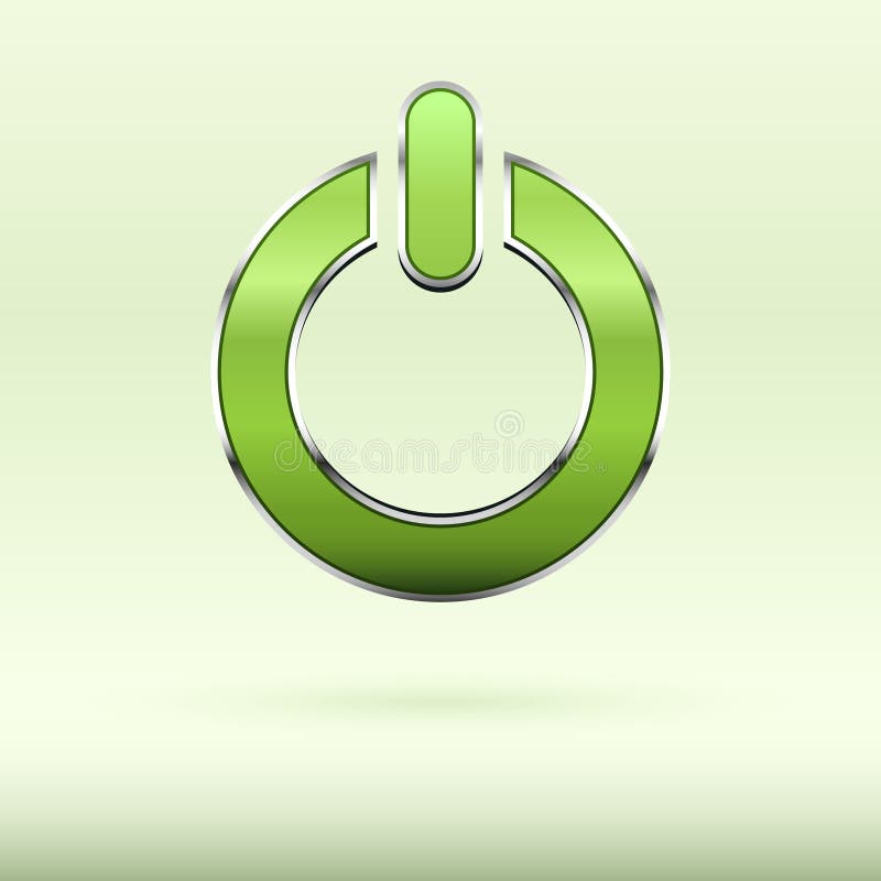 Símbolo do poder ilustração do vetor. Ilustração de moderno - 44760645