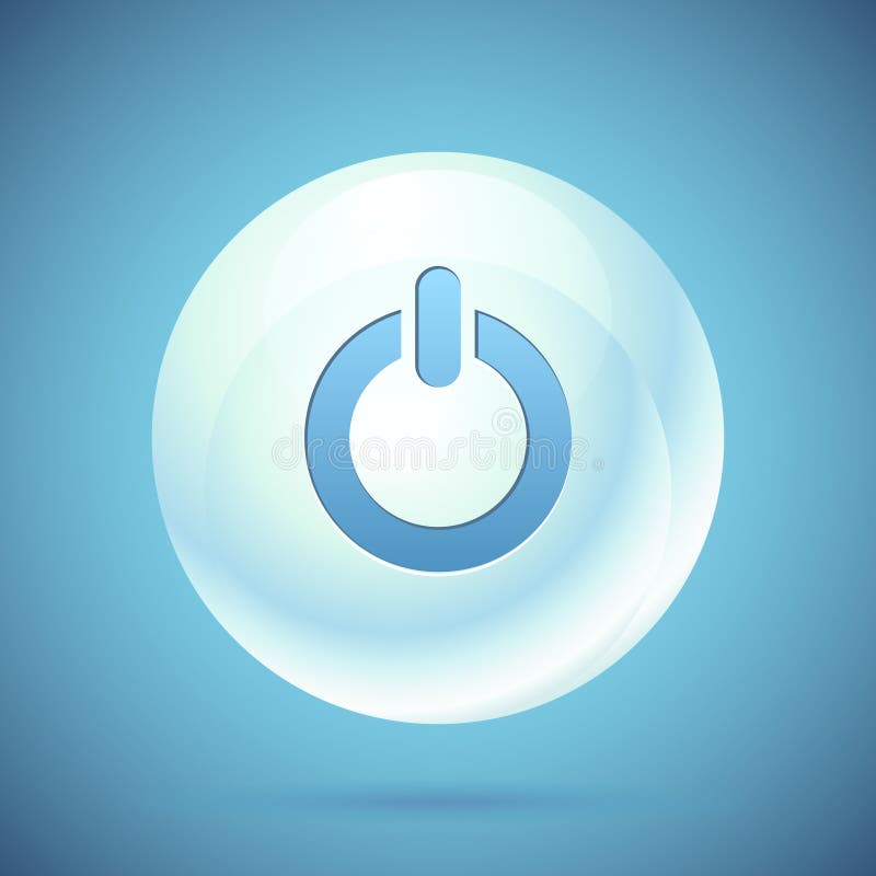 Símbolo do poder ilustração do vetor. Ilustração de moderno - 44760645