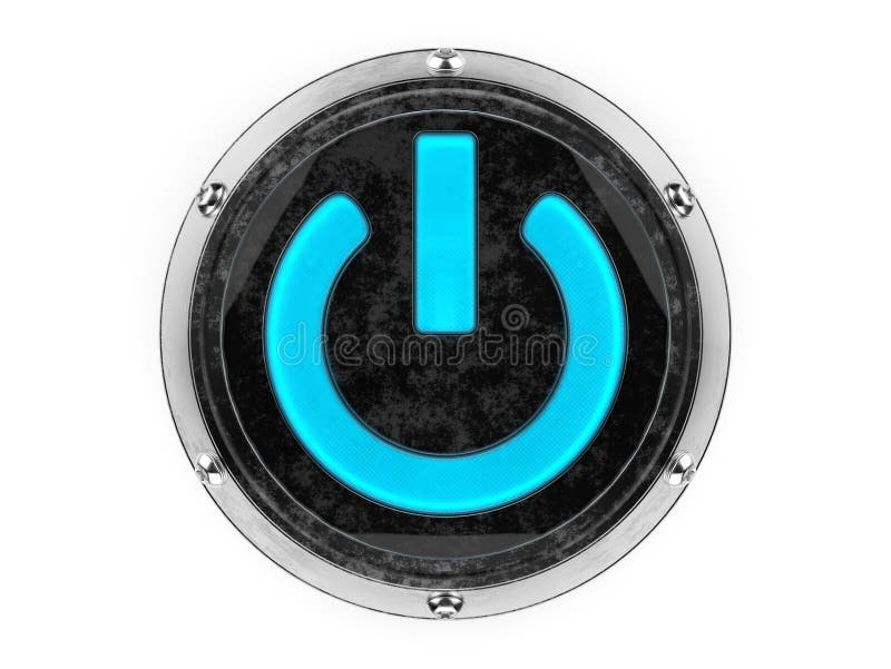 Símbolo Do Poder Do Círculo Do Vidro E Do Metal Foto de Stock - Imagem ...