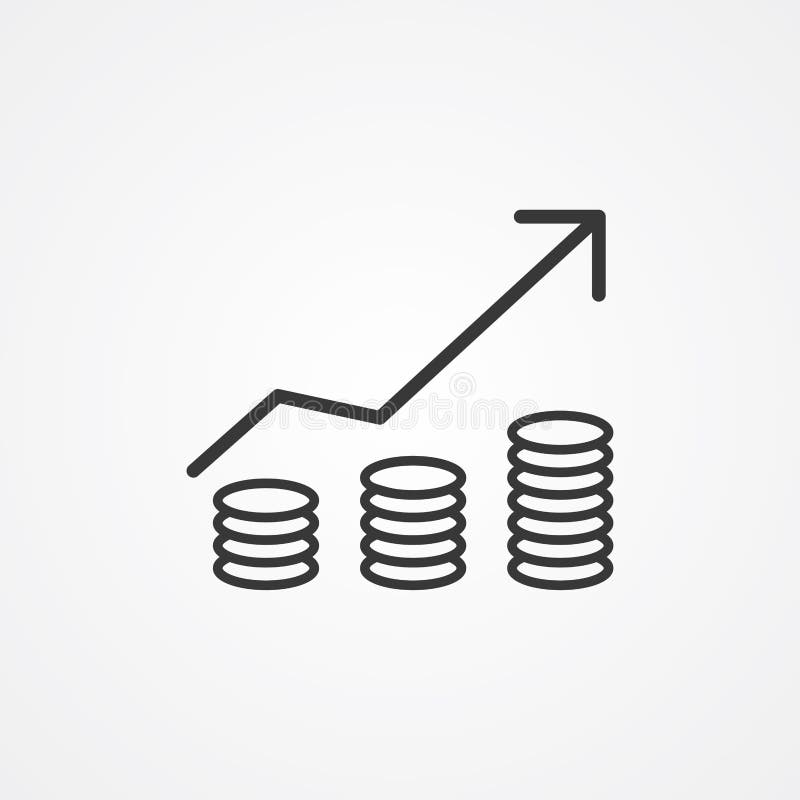 Símbolo Do Sinal Do ícone Do Vetor Do Rendimento Ilustração do Vetor ...