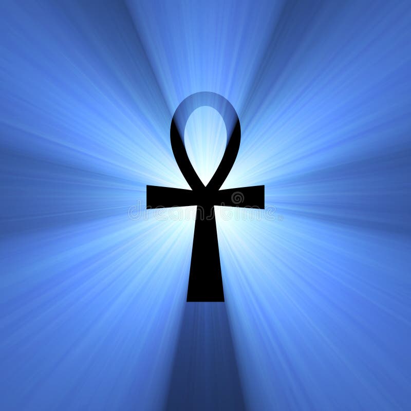 Símbolo Egipcio De Ankh De La Vida Stock de ilustración - Ilustración ...