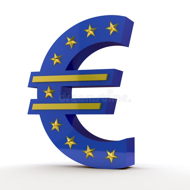 Símbolo euro stock de ilustración. Ilustración de reparto - 156477