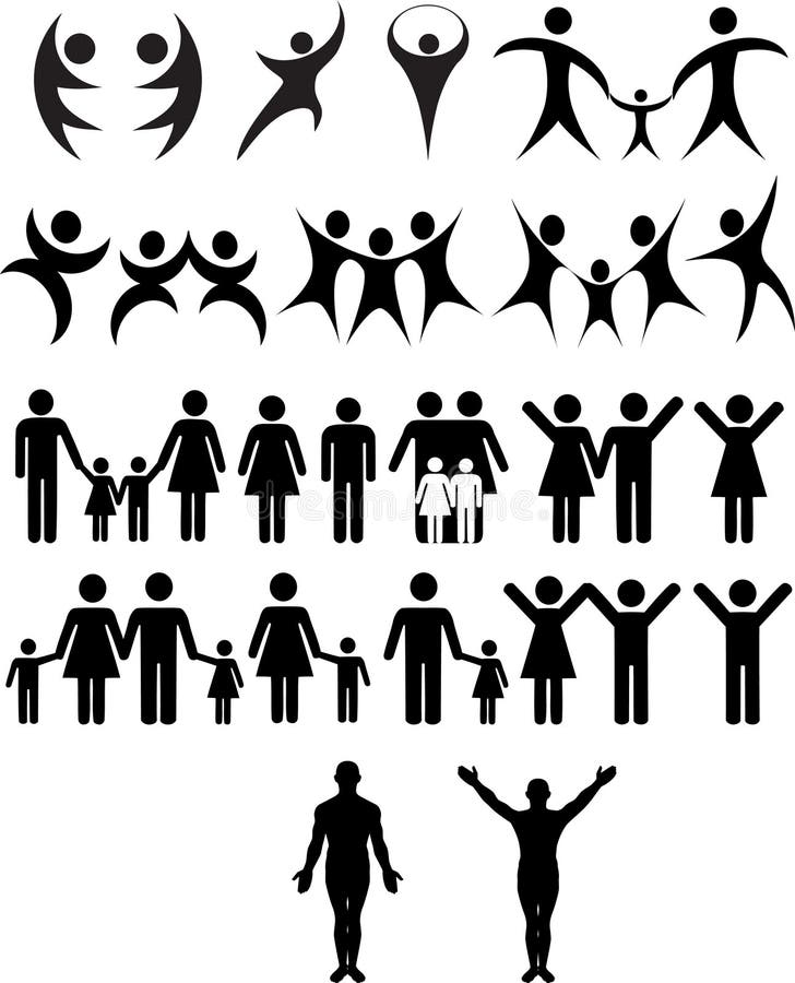 Símbolo humano ilustração do vetor. Ilustração de coleção - 20198020