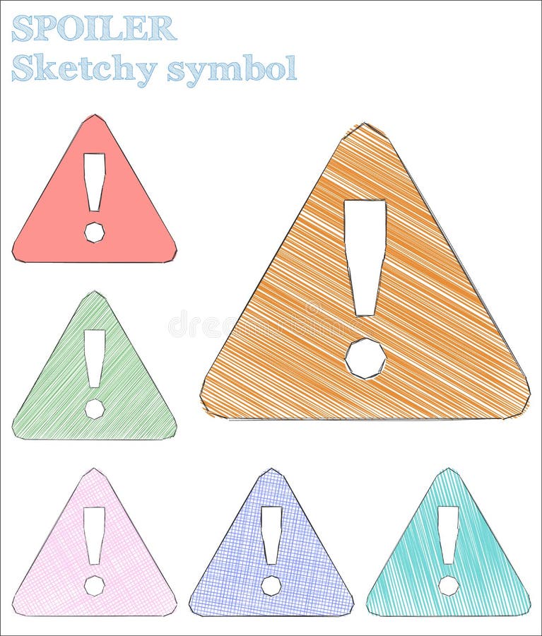 Símbolo Incompleto Del Alerón Ilustración del Vector - Ilustración de ...