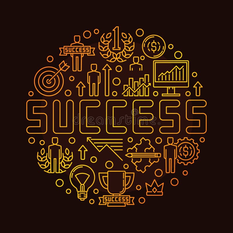 La Llave Al Concepto Linear Del Icono Del éxito La Llave a La Línea ...