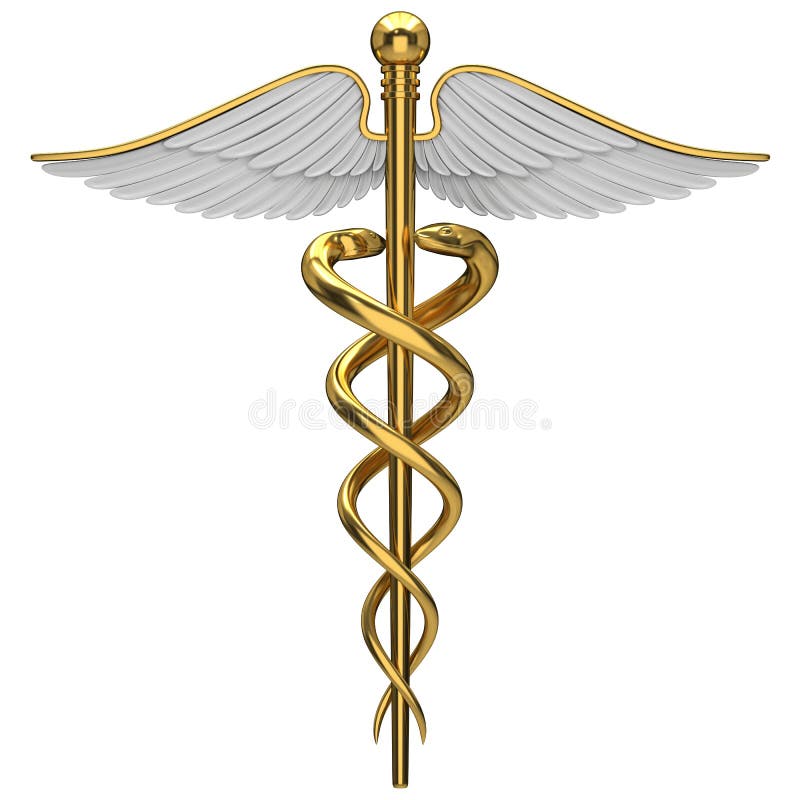 Símbolo Médico Del Caduceo, Emblema Gráfico Del Vector Creado Con El ...
