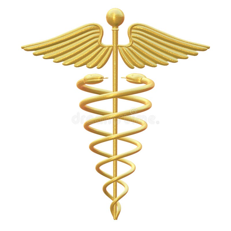 Símbolo médico do Caduceus ilustração stock. Ilustração de médico ...