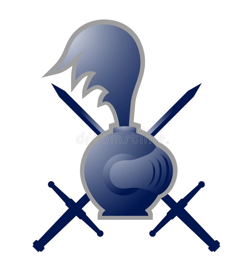 Símbolo Medieval Del Guerrero Ilustración del Vector - Ilustración de ...