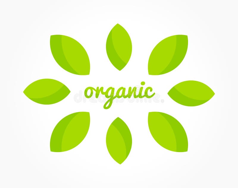 Símbolo O Logotipo Orgánico Ilustración del Vector - Ilustración de ...