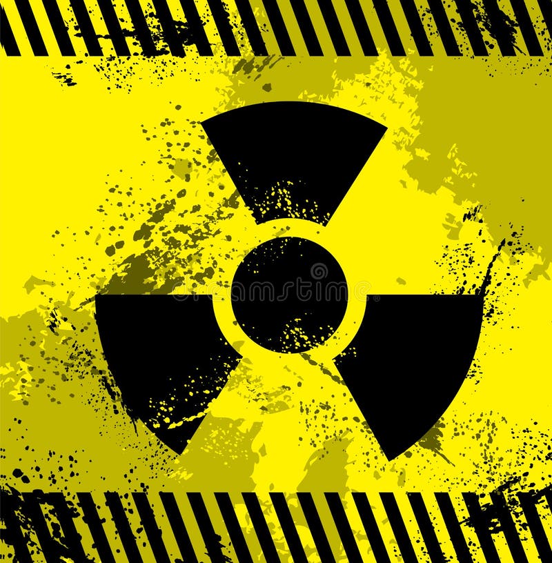 Símbolo de radiactividad ilustración del vector. Ilustración de forma ...