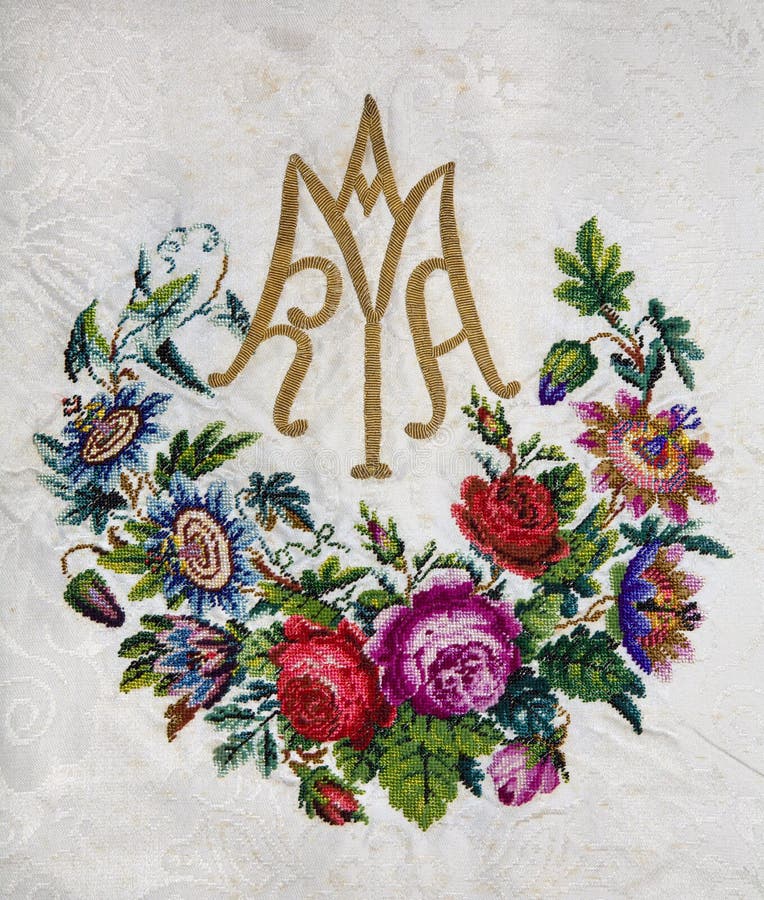 Símbolo Santo De Maria En El Westment Foto de archivo - Imagen de ...