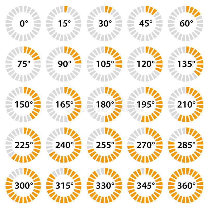 Símbolo Simple Del Grado Del ángulo Ilustración del Vector ...