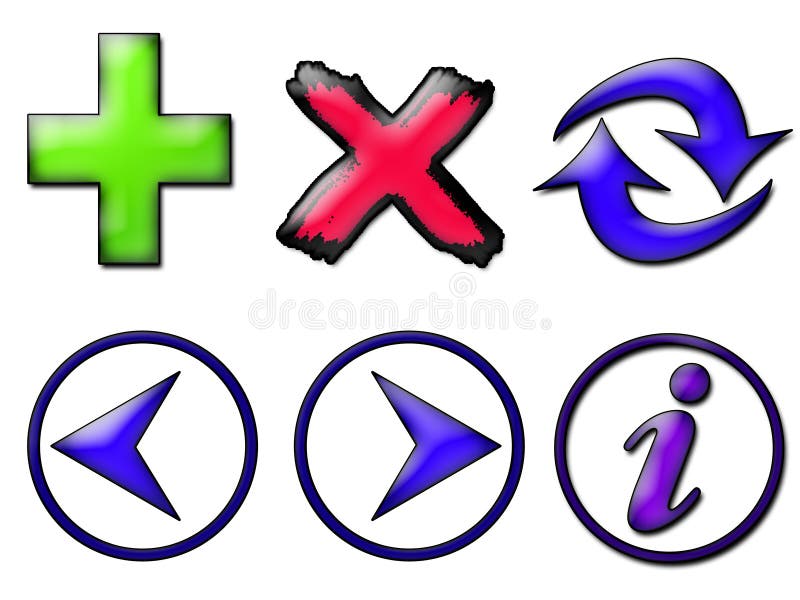 Símbolos ilustração stock. Ilustração de brilhante, tecla - 179712