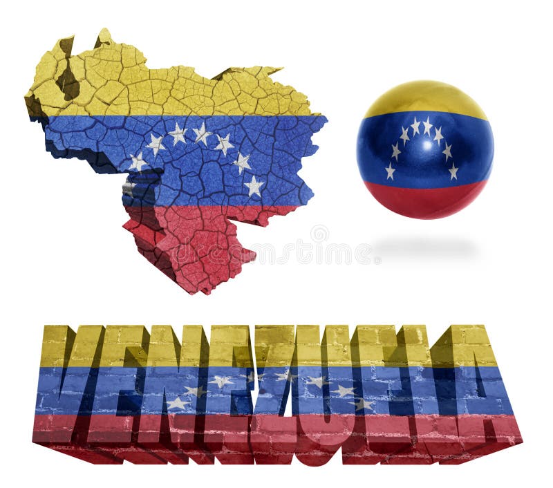 Símbolos da Venezuela ilustração stock. Ilustração de potência - 96633099