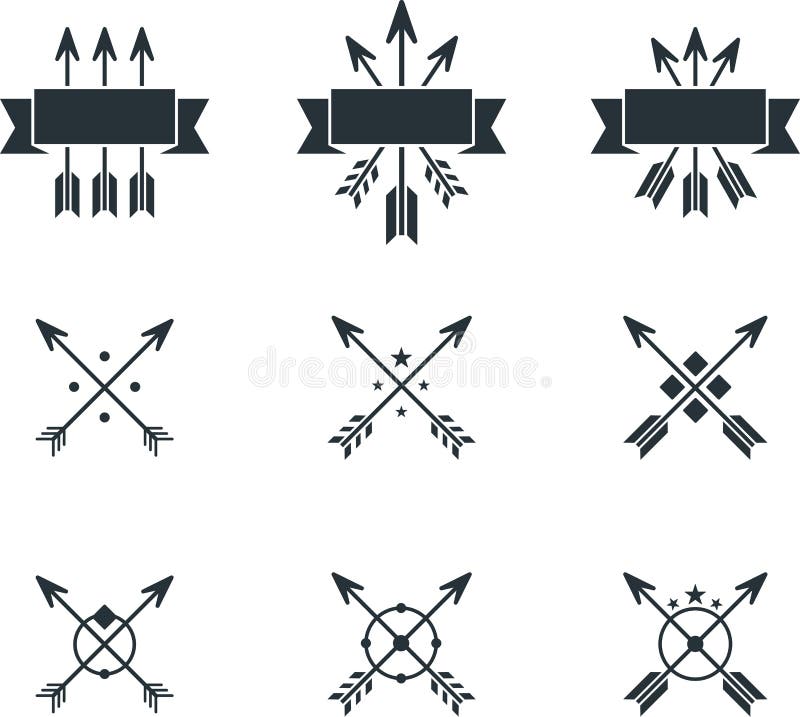 Símbolos das setas ilustração do vetor. Ilustração de elemento - 66441565