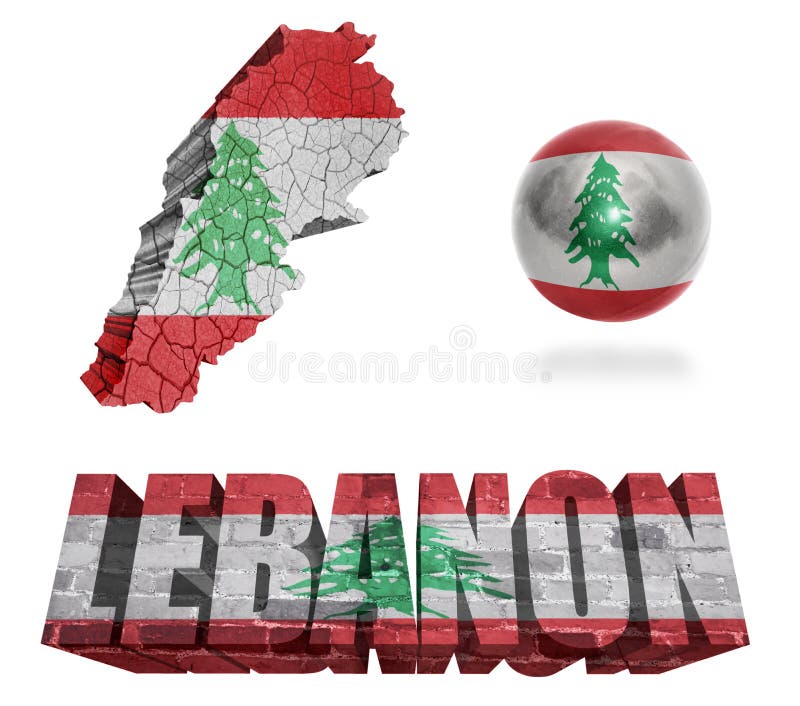 Símbolos de Líbano stock de ilustración. Ilustración de nuevo - 100347563
