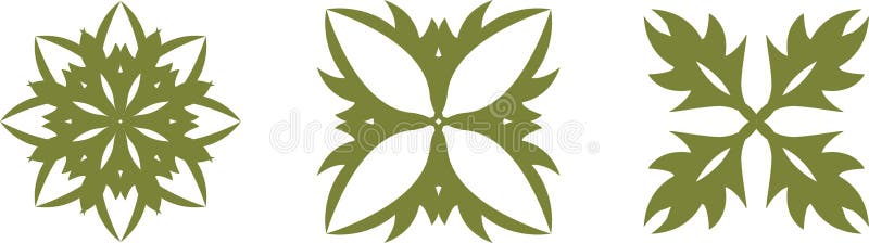 Símbolos de la flor ilustración del vector. Ilustración de fondo - 47032009