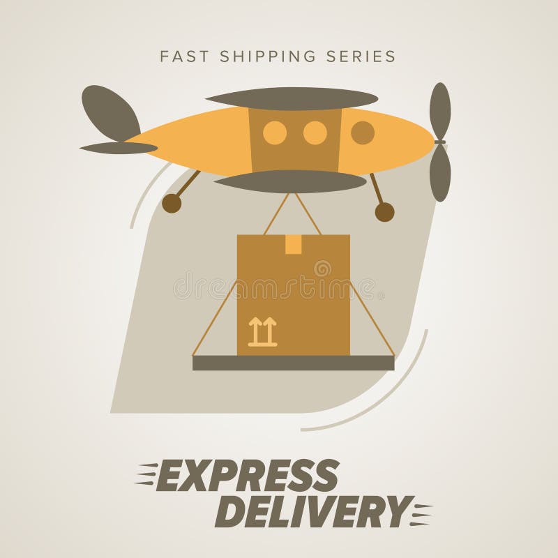 Símbolos Del Envío Express Ilustración Del Vector Ilustración del ...