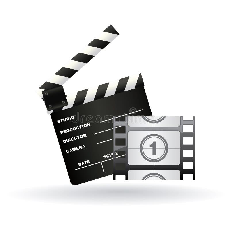 Símbolos do cinema ilustração do vetor. Ilustração de perfeito - 34827278