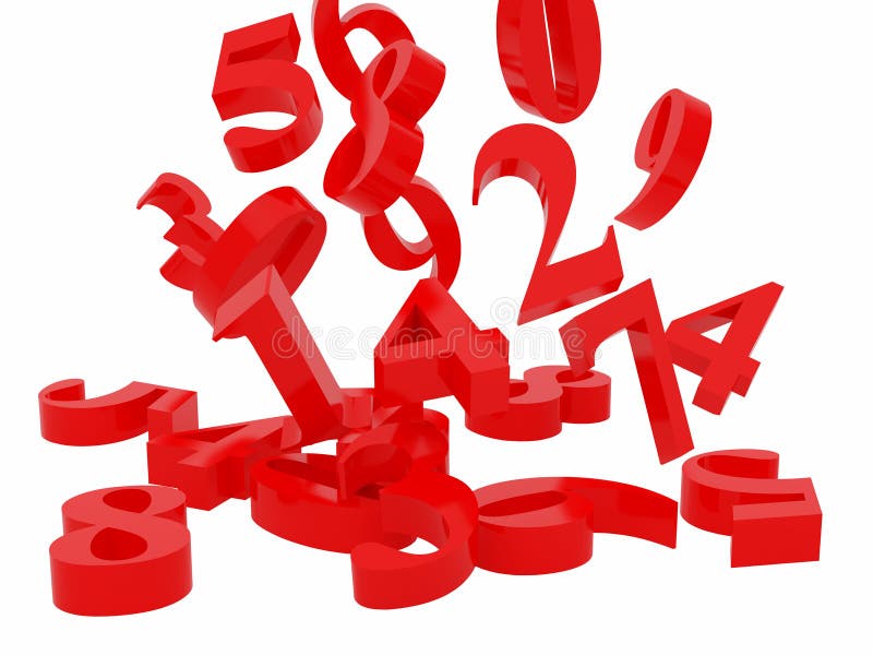 Símbolos numéricos stock de ilustración. Ilustración de cierre - 14853633