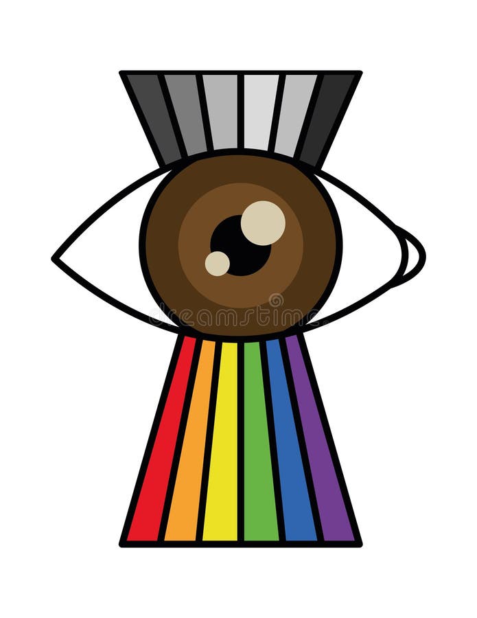 Síndrome De Ceguera De Color Ilustración del Vector - Ilustración de ...