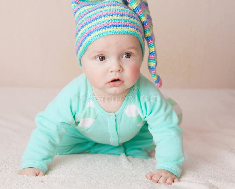 Süßes Baby stockbild. Bild von mädchen, zicklein, gesicht - 13551979