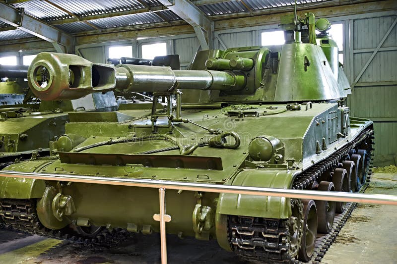 So-152 2S3 Akatsiya Soviet 152.4 Mm Self-propelled Artillery Stock ...