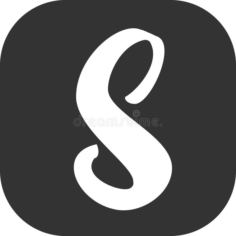 S stock vector. Illustration of black, please, necessity - 116911248