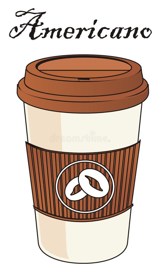It`s americano coffee stock illustration. Illustration of morning ...