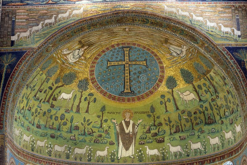 S Apollinare in Classe (Ravenna) Stockbild - Bild von italienisch ...
