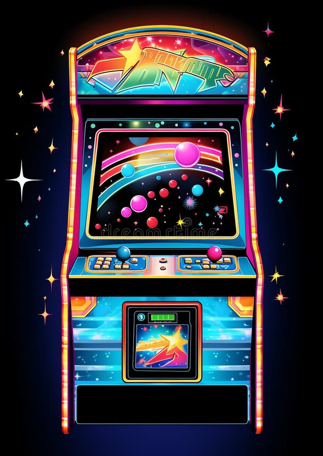 80s Arcade Game Frame 80s Retro Nostalgic Stock Illustration ...