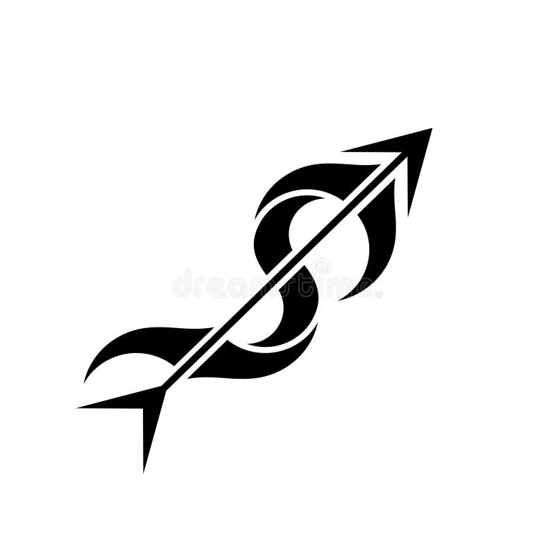 S arrow graphic design stock vector. Illustration of idea - 181109945