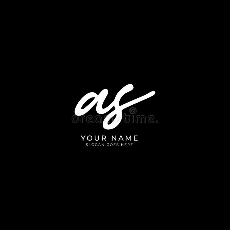 As Monogram Signature Stock Illustrations – 347 As Monogram Signature ...
