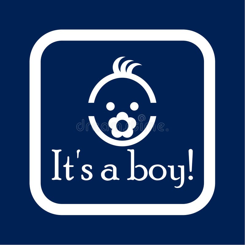 It`s a Boy - Vector Illustration Stock Vector - Illustration of message ...