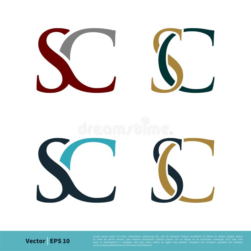 S C Letter Icon Vector Logo Template Illustration Design. Vector EPS 10 ...