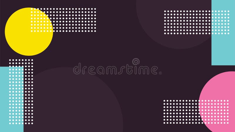 Circle and Rectangular Background Full Color Stock Vector Stock Vector ...