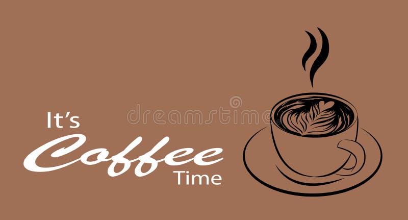 Coffee Time Banner, Poster Advertisement Flayers Vector Stock Vector ...