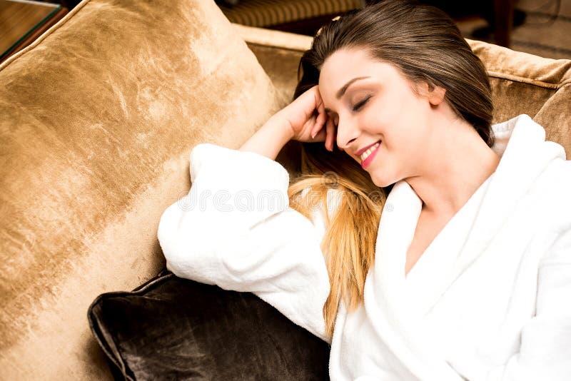 It S Comfortable for Take Rest. Stock Image - Image of beige, closed ...