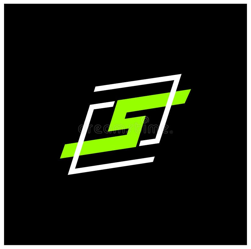 S Company Letter Monogram. S Letter Logo in Green Color Stock Vector ...