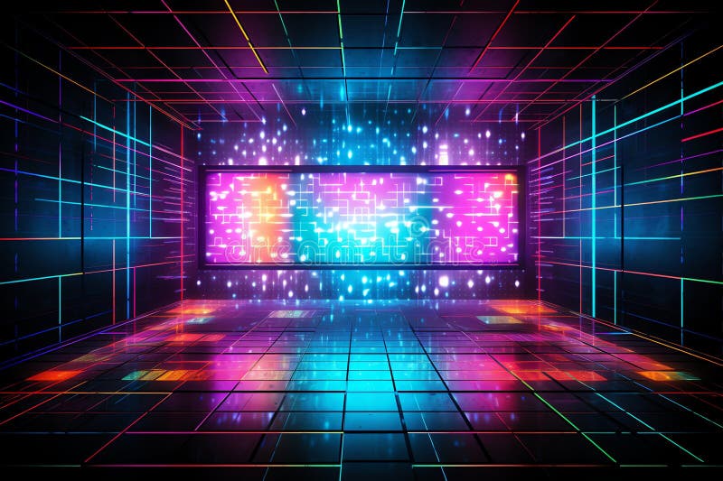 80s Computer Interface Grid Backdrop 80s Retro Nostalgic Stock ...